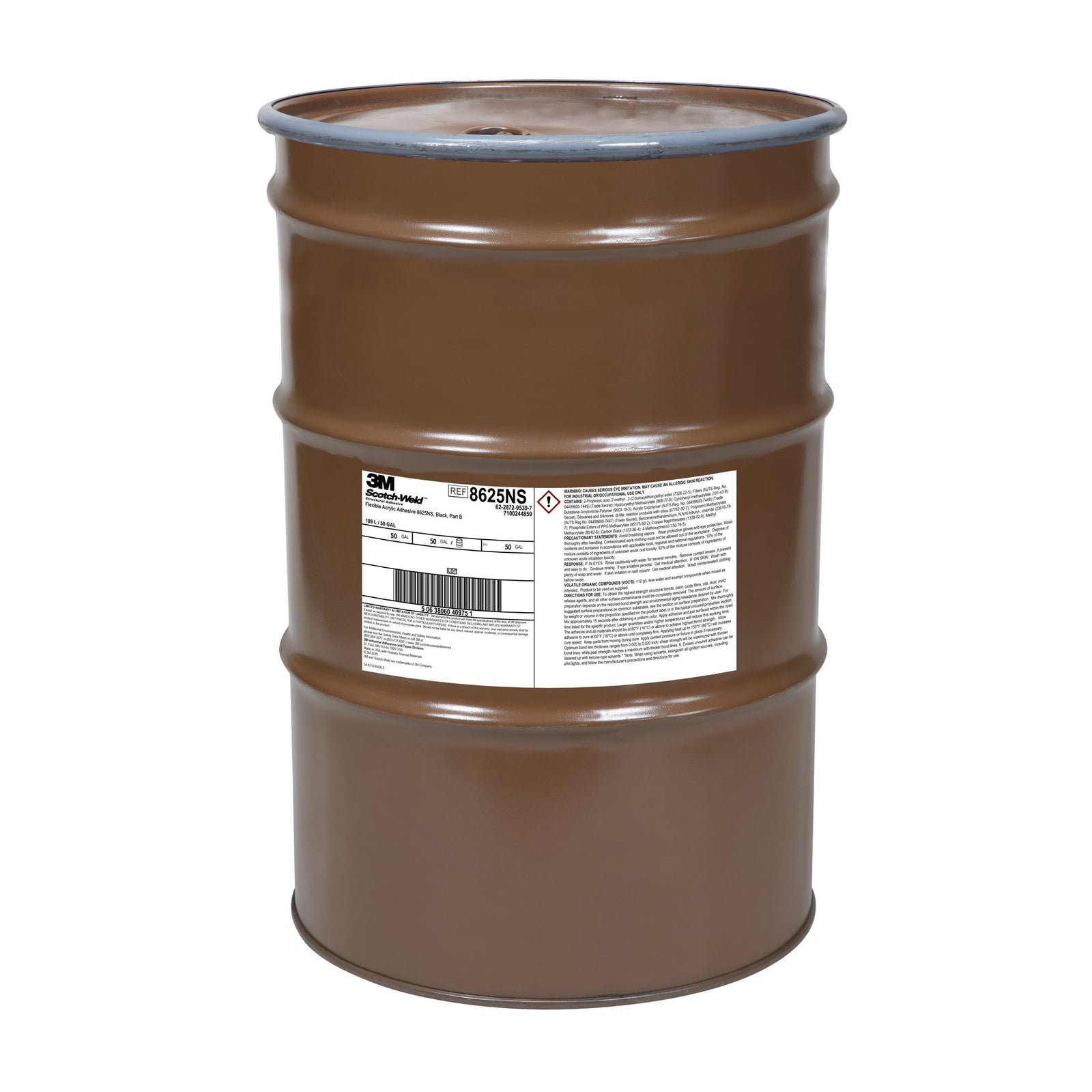 3M Scotch-Weld 8625NS Black Acrylic in 55 Gallon Drums - Part B