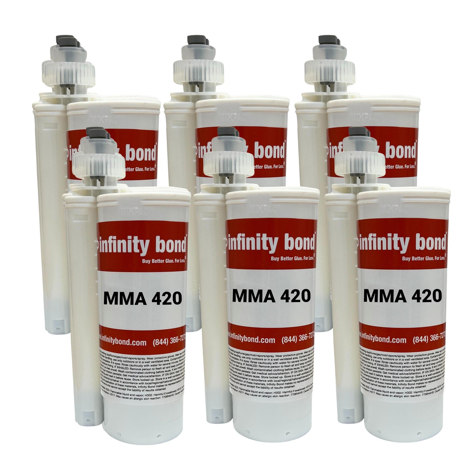 MMA 420 Toughened Impact Resistant MMA Adhesive - 5 Minute Working Tim