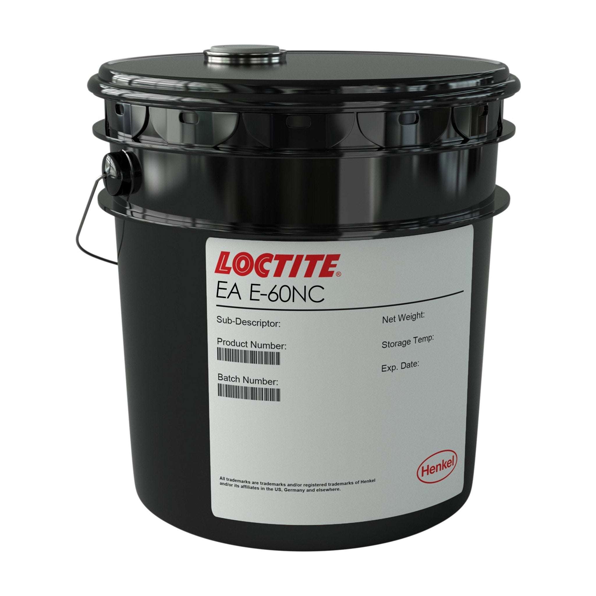 Loctite EA E-60NC Black Epoxy in 5 Gallon Pails - Part A & B