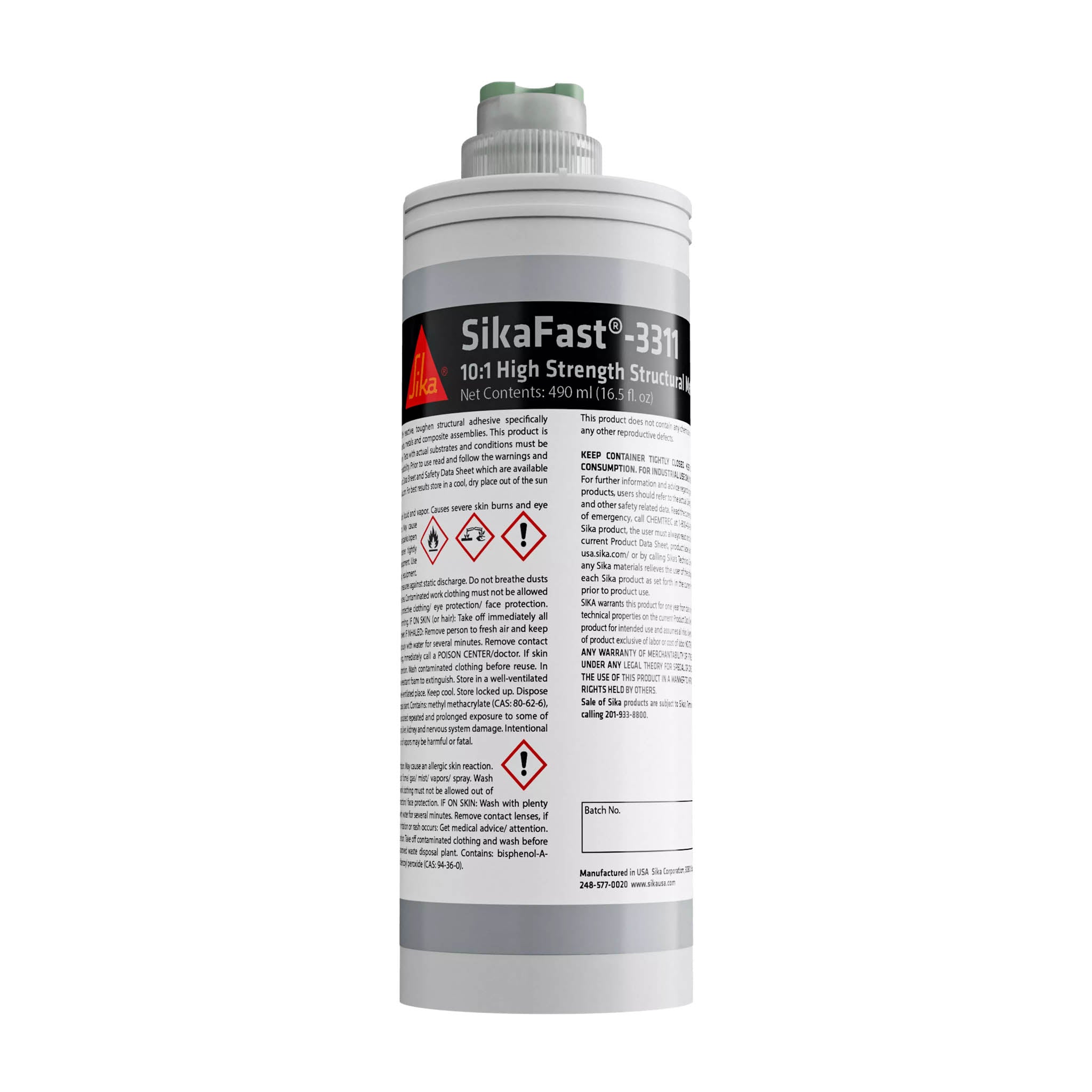 SikaFast 3311 Non-Sagging Methacrylate Structural Adhesive