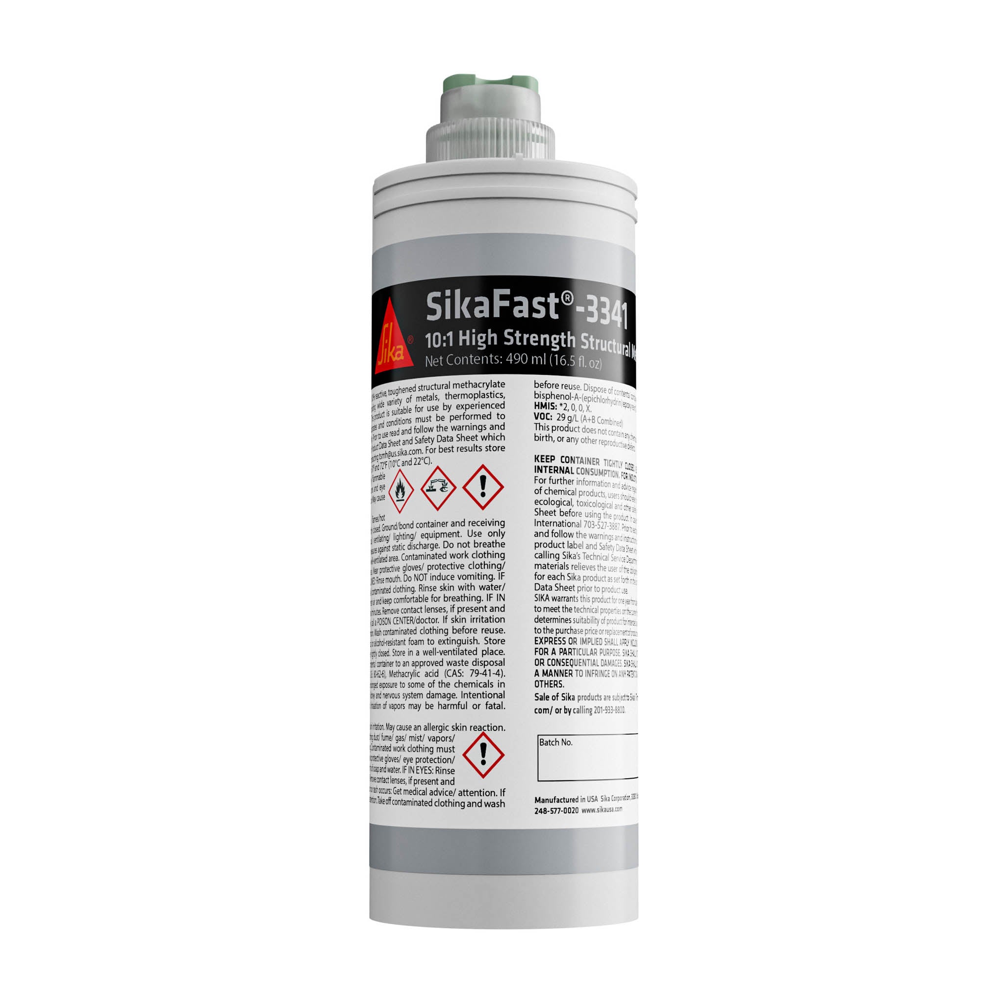 SikaFast 3341 Extended Open Time Methacrylate Structural Adhesive
