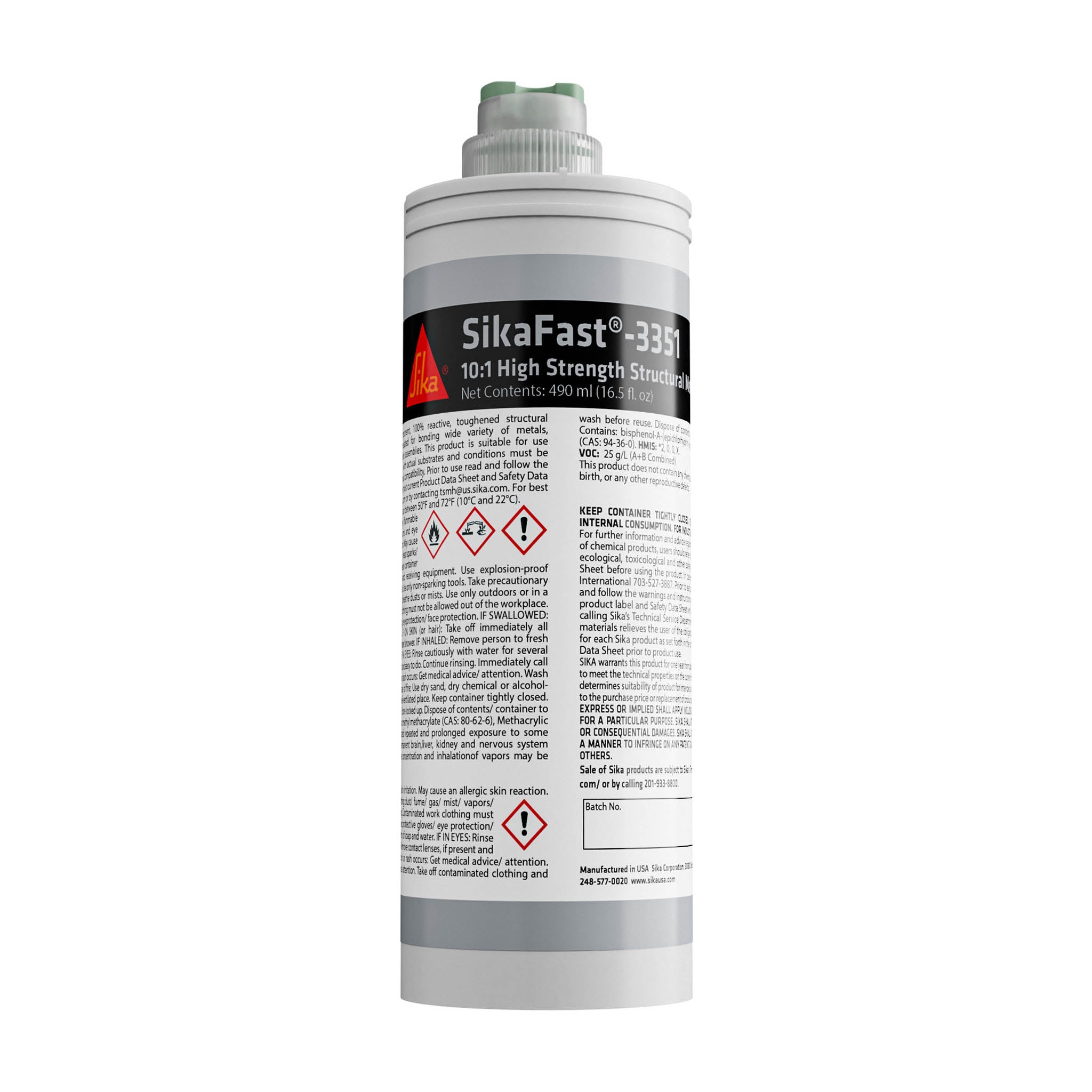 SikaFast 3351 Long Open Time Methacrylate Adhesive